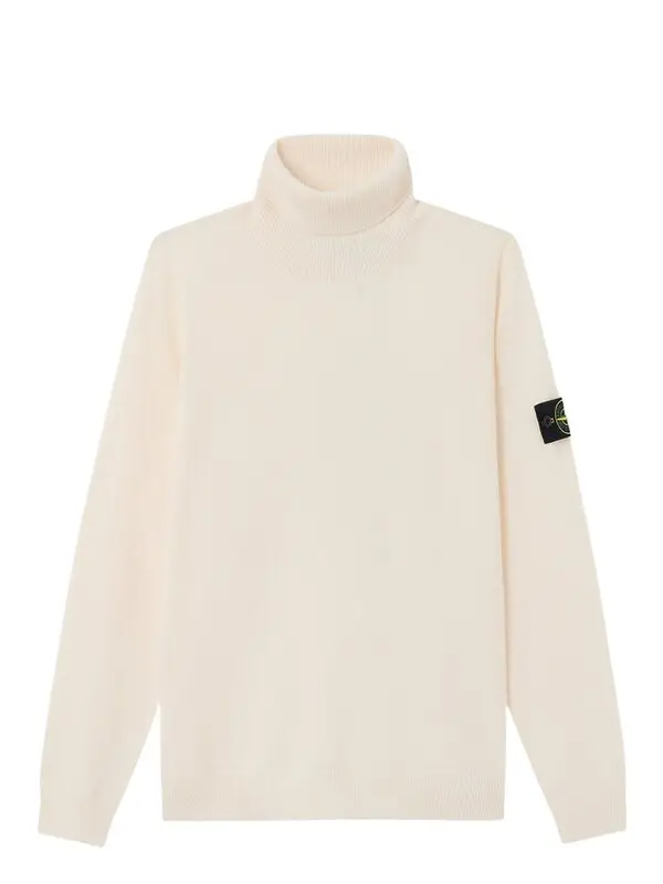 Stone Island Regular-fit Turtleneck Jumper - Ivory