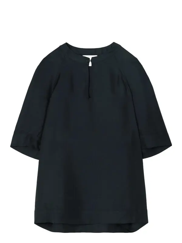 Loulou De Saison Silk Twill Cover-up - Black