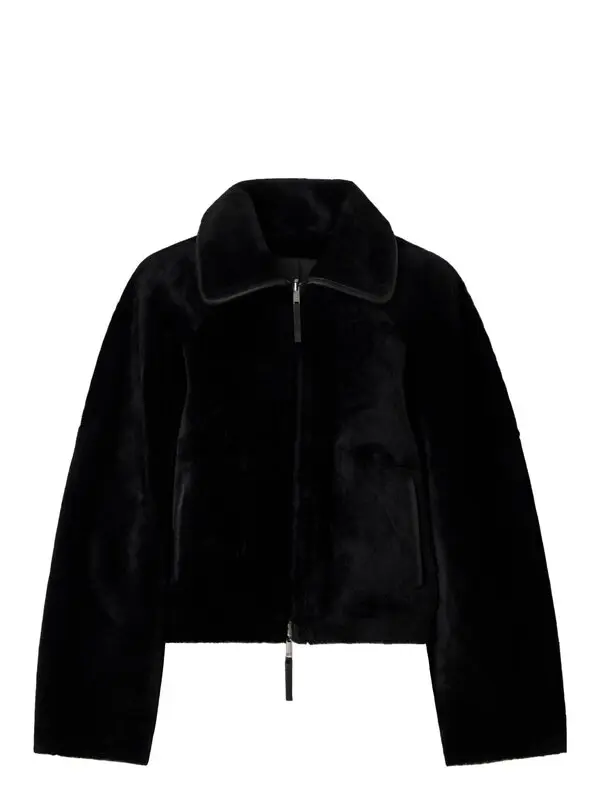 JOSEPH Reversible Leather Jacket - Black