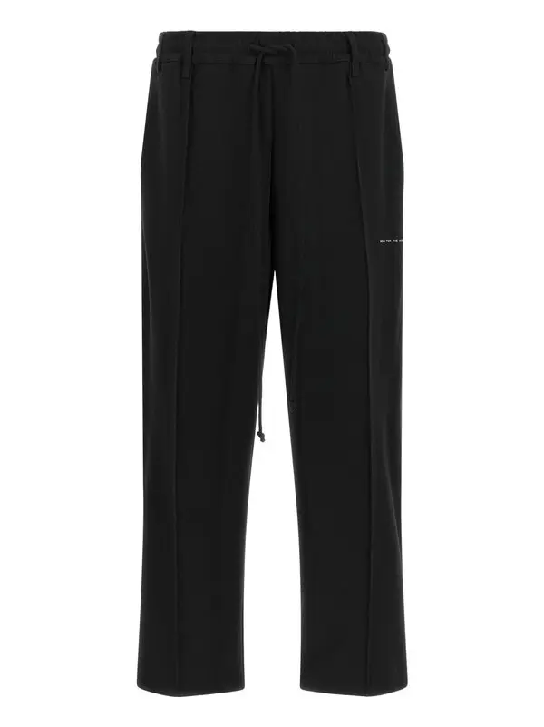 SONG FOR THE MUTE Tear Drop Relaxed Joggers - Black