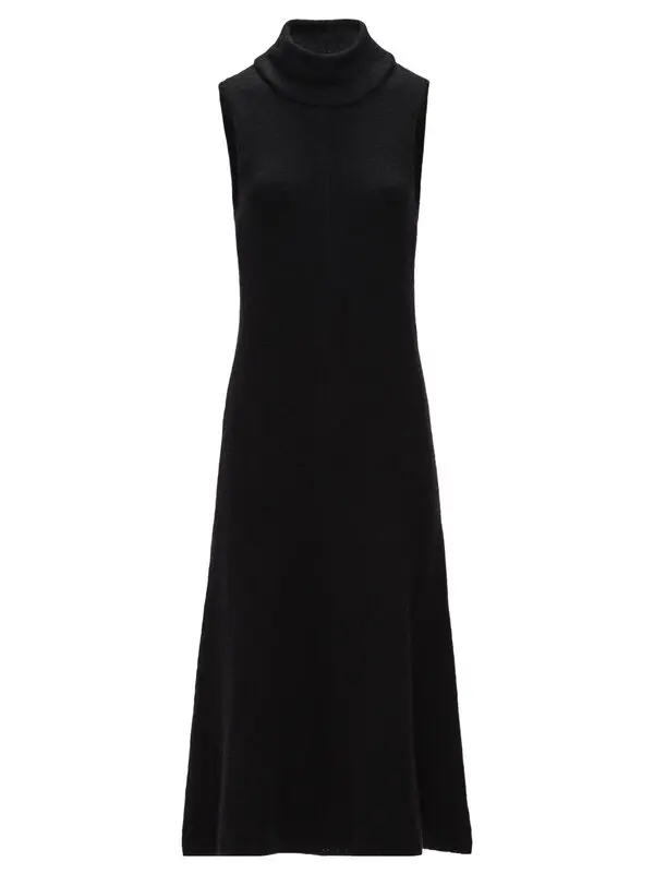 Magda Butrym High-neck Sleeveless Midi Dress - Black