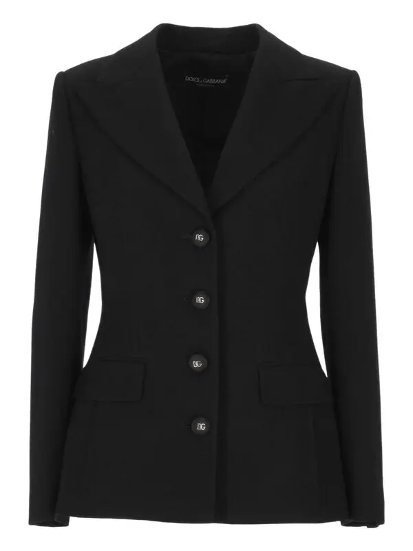 Dolce & Gabbana Long-sleeve Casual Jacket - Black