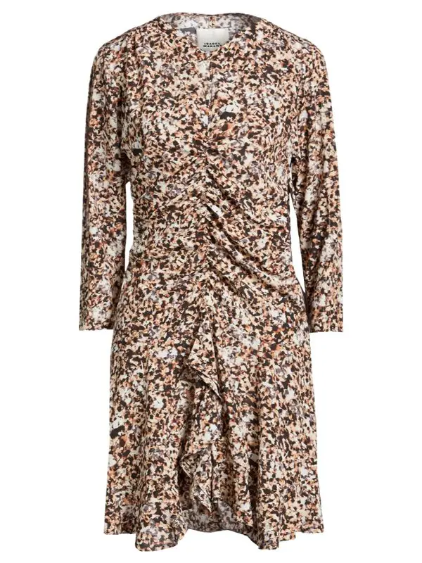 Isabel Marant Étoile Multi-color Long-sleeve Dress - Beige