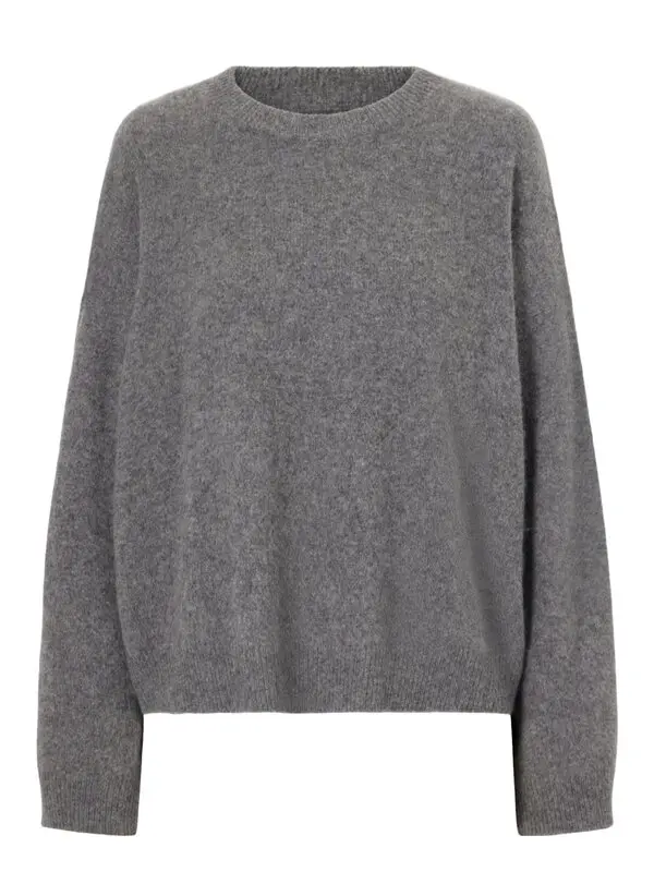 Loulou De Saison Ribbed Crew Neck Sweater - Grey