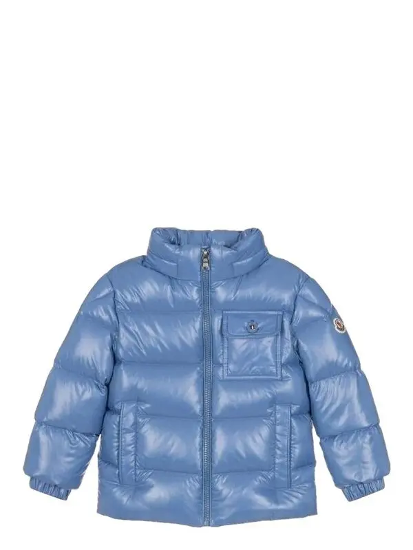 Moncler Quilted Hooded Jacket - Blue