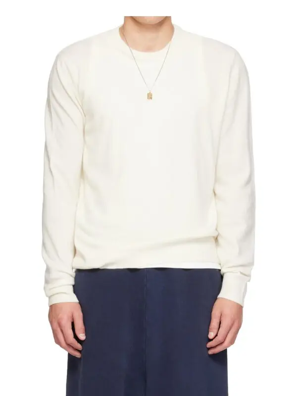 ENTIRE STUDIOS Cashmere Crew-neck Sweater - Off White