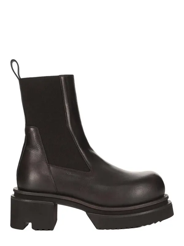 Rick Owens Beatle Bogun Chunky-sole Chelsea Boots - Putty