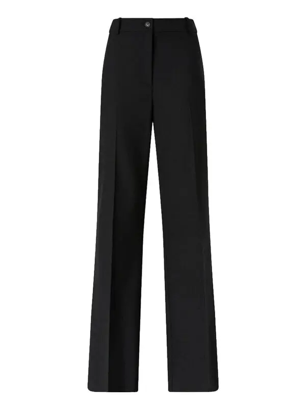 Pinko Tailored Wool Crêpe Trousers - Black