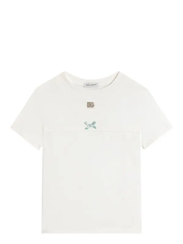 Dolce & Gabbana Logo-appliqué T-shirt - White