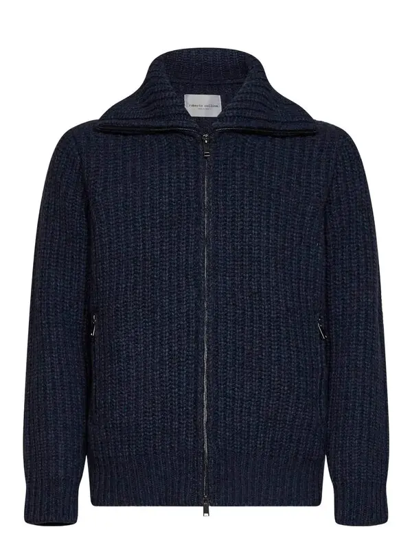 ROBERTO COLLINA Chunky-knit Zip-up Cardigan - No