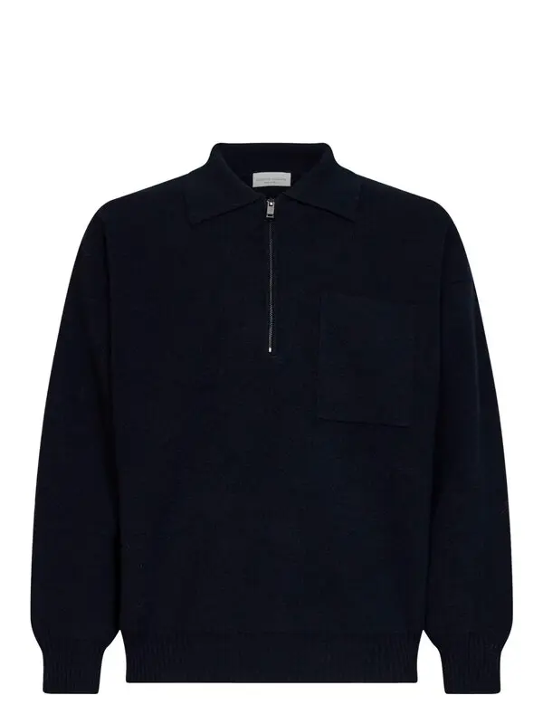 ROBERTO COLLINA Half Zip Polo Sweater - No