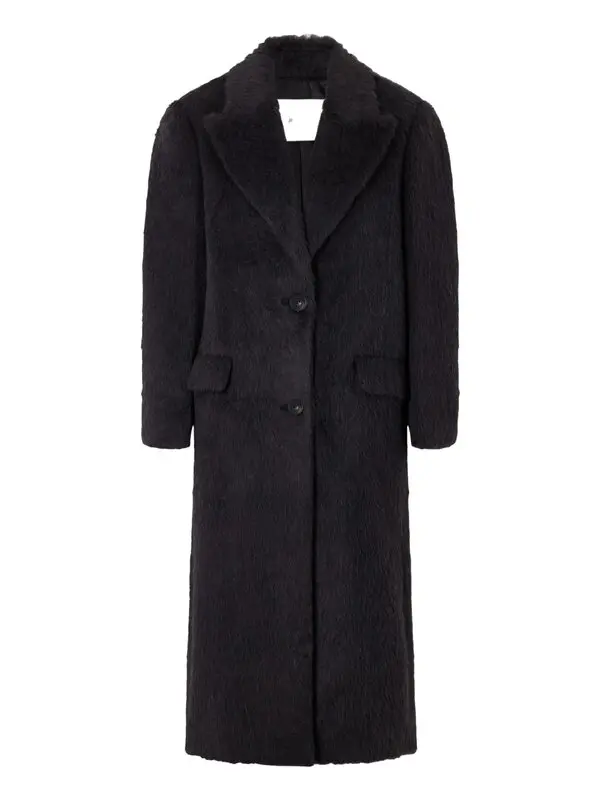 JOSEPH Single-breasted Coat - Charcoal-grey
