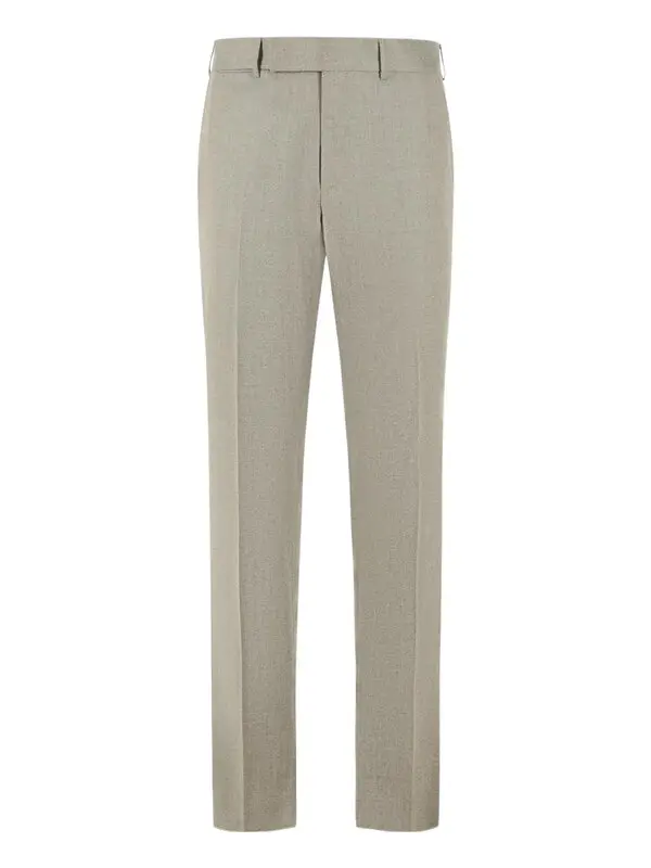 Zegna Slim Fit Tailored Pants - Beige