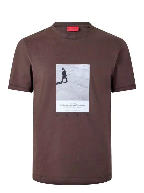 Hugo Boss Crew Neck Short-sleeve T-shirt - Brown