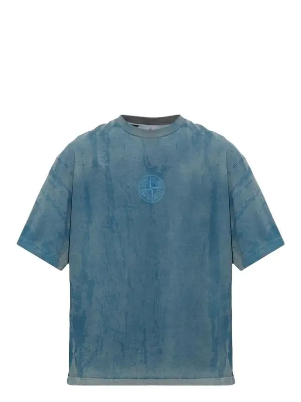 Stone Island Regular-fit T-shirt With 'bark Tee' Print - Gray