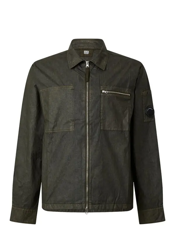 C.P. COMPANY Lapel Long-sleeve Jacket - Green