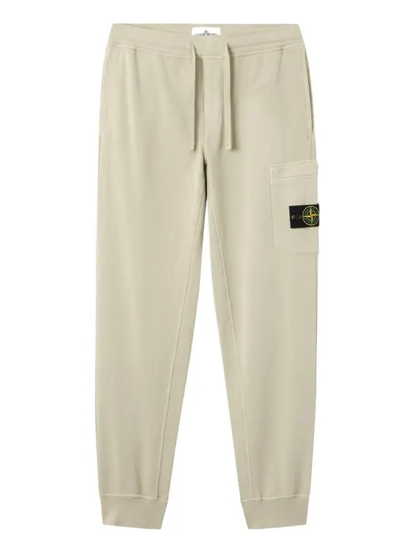 Stone Island Slim-fit Joggers With Cargo Pocket - Sand