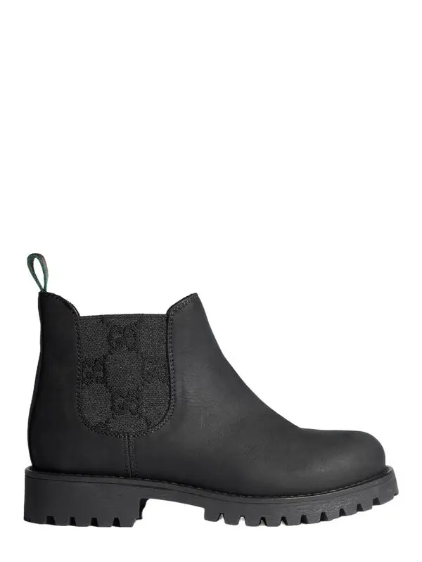 Gucci Gg Elastic Ankle Boot - Black
