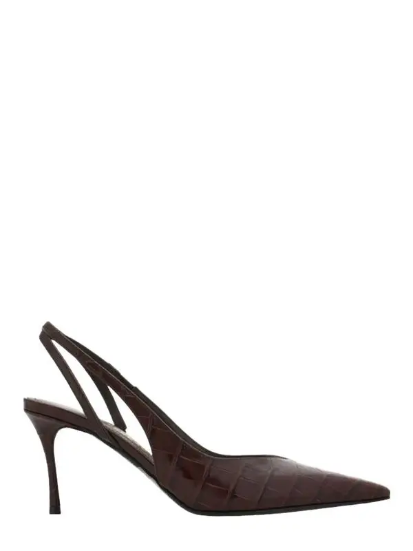 FERRAGAMO Mid Heel Slingback - Moro
