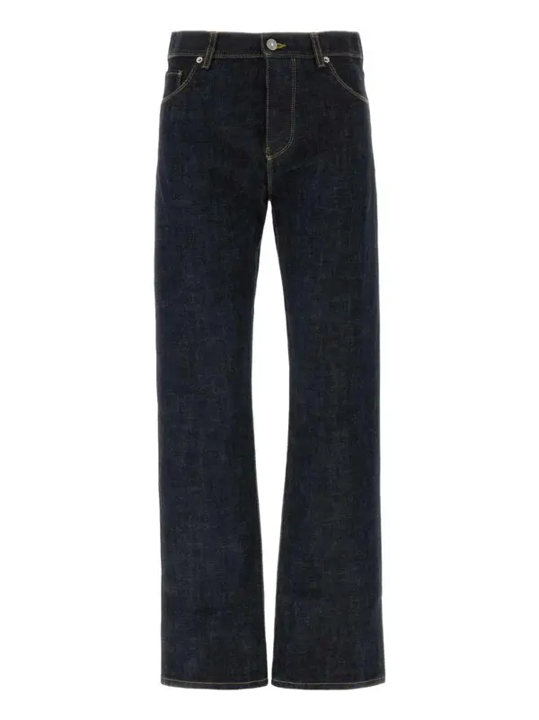 Fendi Straight-leg Slim Fit Jeans - Blu Navy