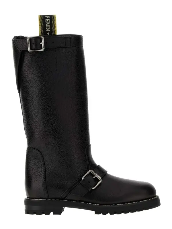 Fendi Leather Boots - Black