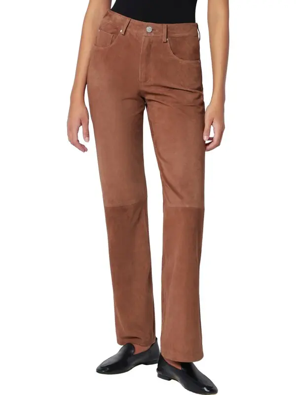 ARMA Beige Jean Trousers In Suede - Black