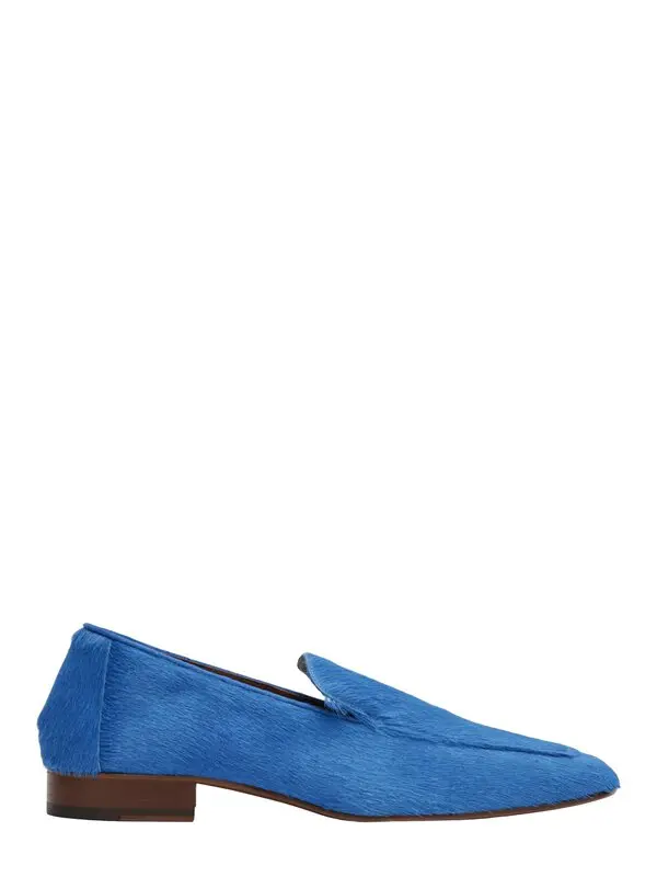 Dries Van Noten Electric Calf Hair Loafers - Blue