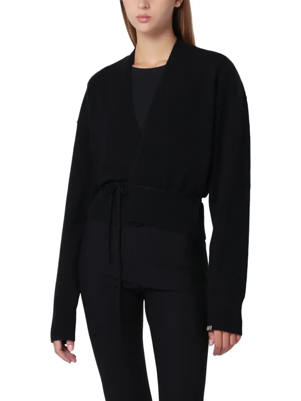 Extreme Cashmere Cashmere Wrap Cardigan - Black