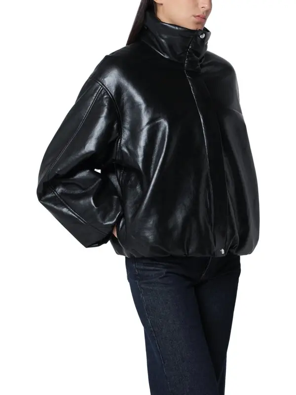 ANINE BING Cyrus Recycled Leather Jacket - Black