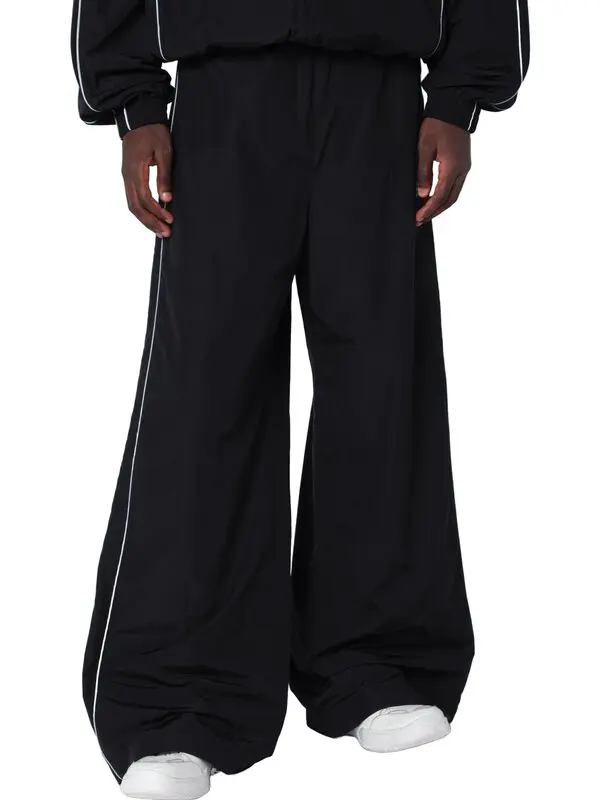Balenciaga Track Trousers In Cotton Blend - Black