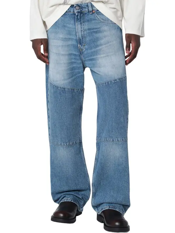 Our Legacy Third Cut Jeans In Cotton Denim - Light Blue
