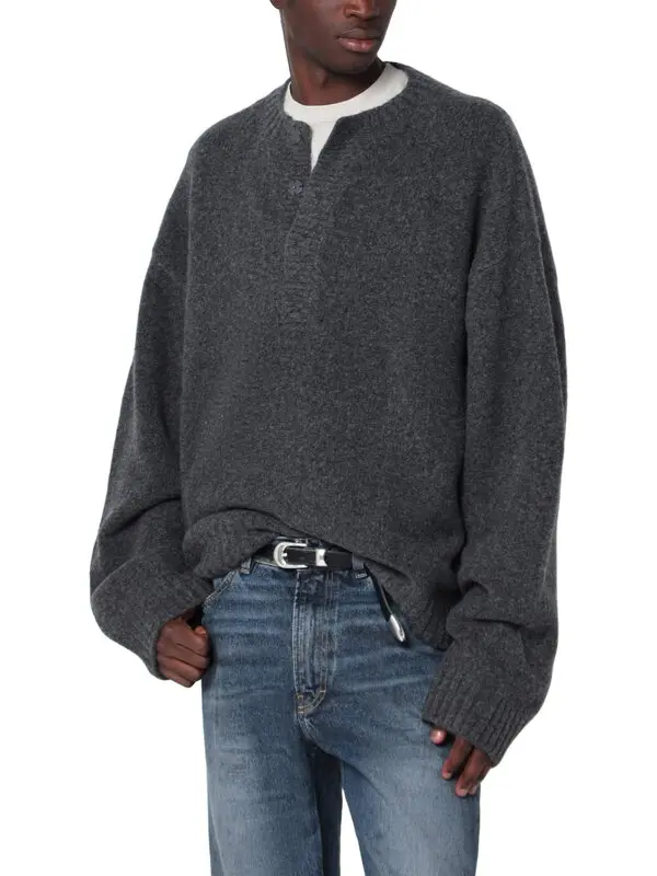 REPRESENT Dark Wool-blend Sweater - Grey