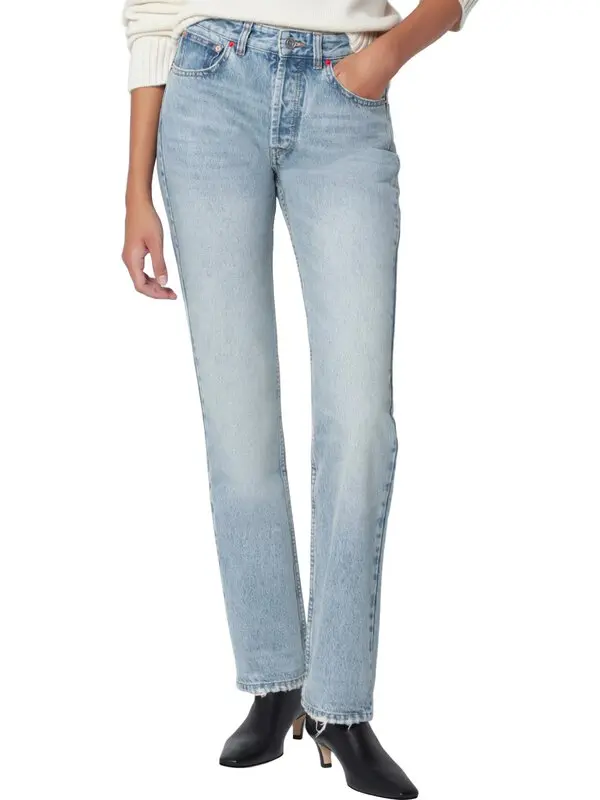 Isabel Marant Étoile Daya Vintage-effect Cotton Jeans - Light Blue