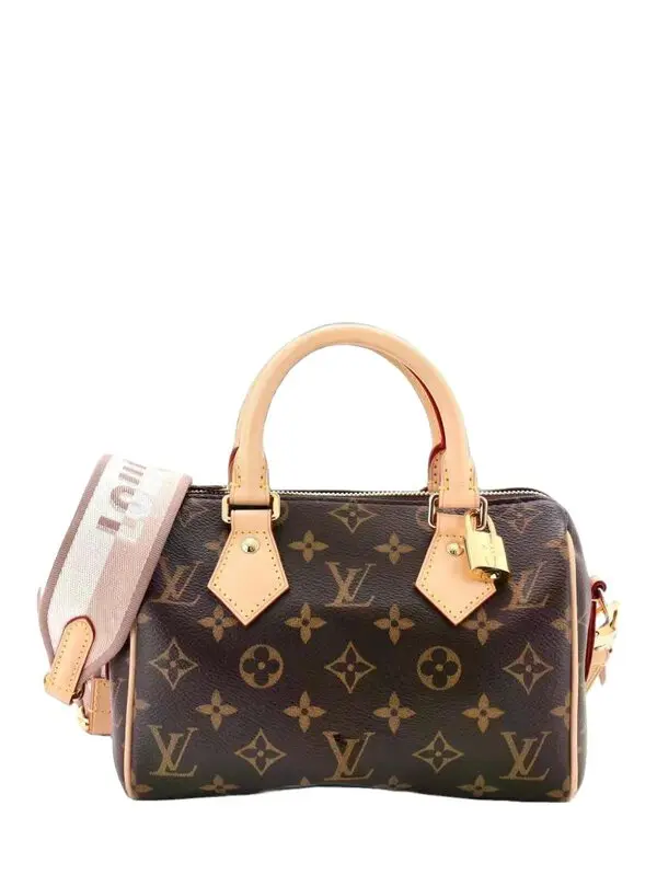LOUIS VUITTON Speedy Bandouliere Bag Monogram Canvas 20 Crossbody Bag - Brown
