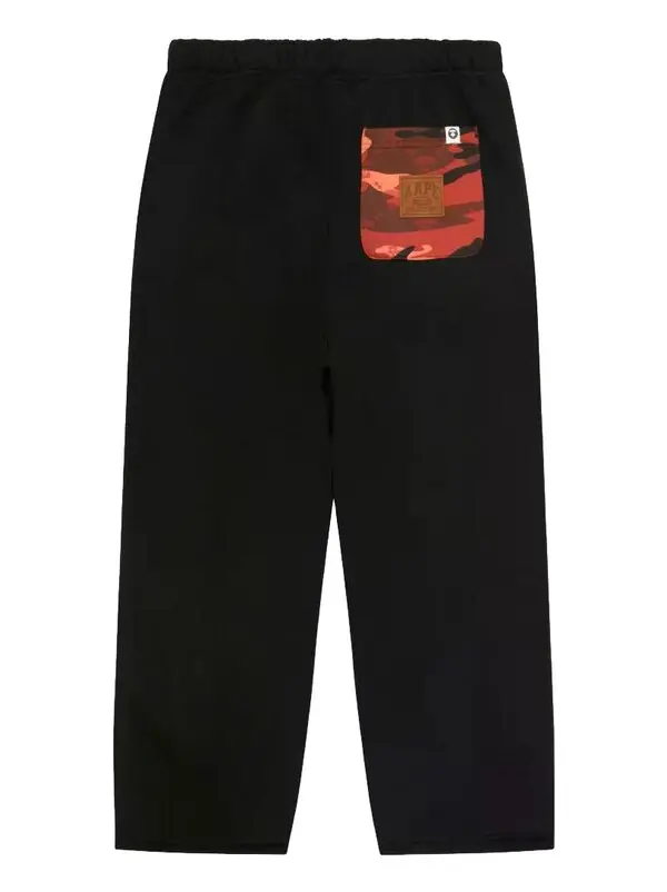 AAPE BY *A BATHING APE Aapeunvs Logo-print Camouflage-patch Track Pants - Black