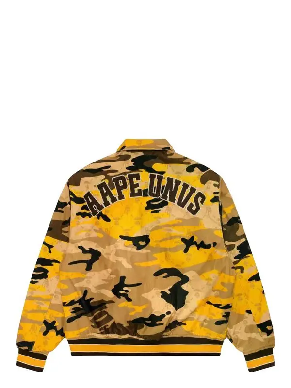 AAPE BY *A BATHING APE Aapeunvs Camouflage-print Bomber Jacket - Yellow