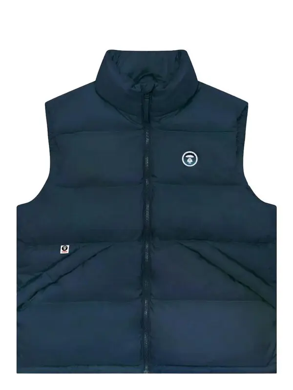 AAPE BY *A BATHING APE Quilted Logo-patch Jacket - Blue