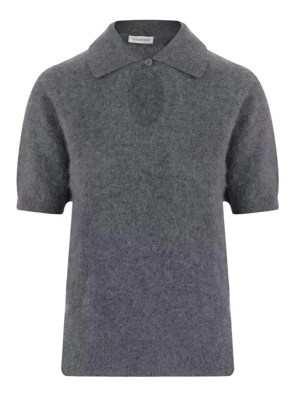 BY MALENE BIRGER Talallia Short-sleeve Cashmere Sweater - Grey