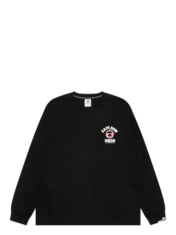 AAPE BY *A BATHING APE Aapenow Graphic-print Long-sleeve T-shirt - Black