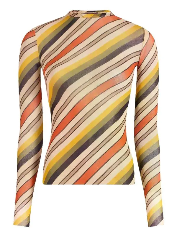 JEAN PAUL GAULTIER The Retro Stripe Top - Neutrals