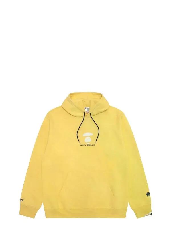 AAPE BY *A BATHING APE Logo-print Drawstring Hoodie - Yellow
