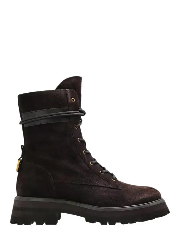 Michael Kors Caleb Lace-up Ankle Boots - Brown