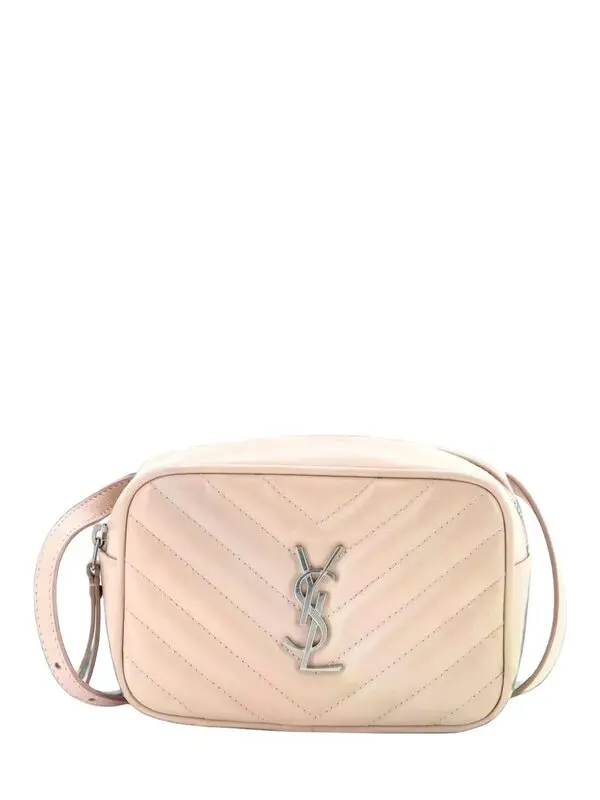 Saint Laurent Lou Matelasse Chevron Leather Belt Bag - Pink