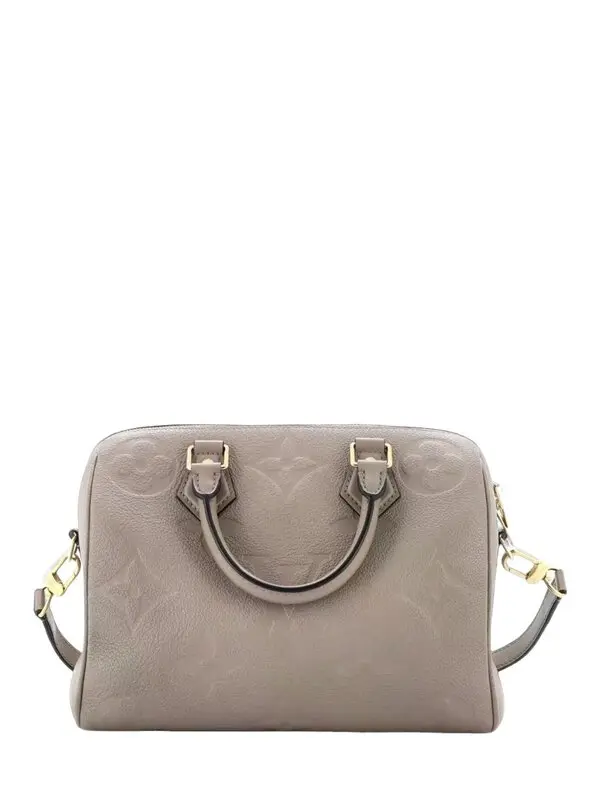 LOUIS VUITTON Speedy Bandouliere Bag Monogram Empreinte Giant 25 Satchel - Neutrals
