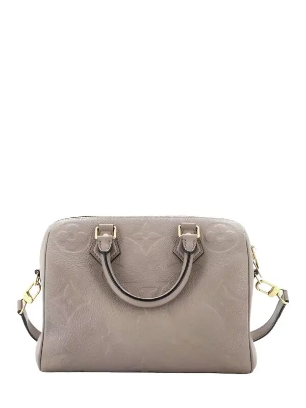 LOUIS VUITTON Speedy Bandouliere Bag Monogram Empreinte Giant 25 Satchel - Neutrals