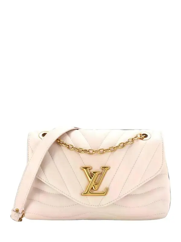 LOUIS VUITTON New Wave Chain Bag Nm Quilted Leather Mm Crossbody Bag - Neutrals
