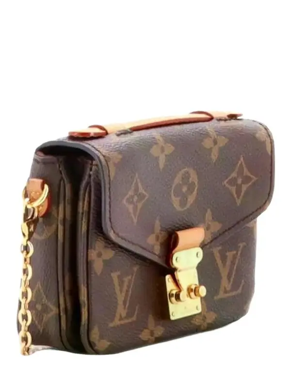 LOUIS VUITTON Micro Metis Monogram Canvas Crossbody Bag - Brown