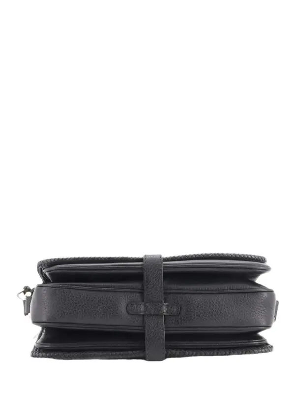 Gucci Marrakech Messenger Bag Leather Medium Crossbody Bag - Black