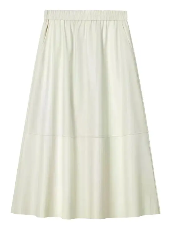 B+AB Elasticated-waistband Panelled Skirt - Neutrals