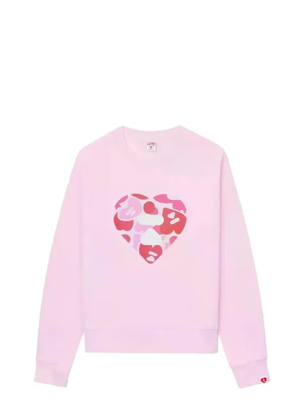 AAPE BY *A BATHING APE Heart-print Sweatshirt - Pink